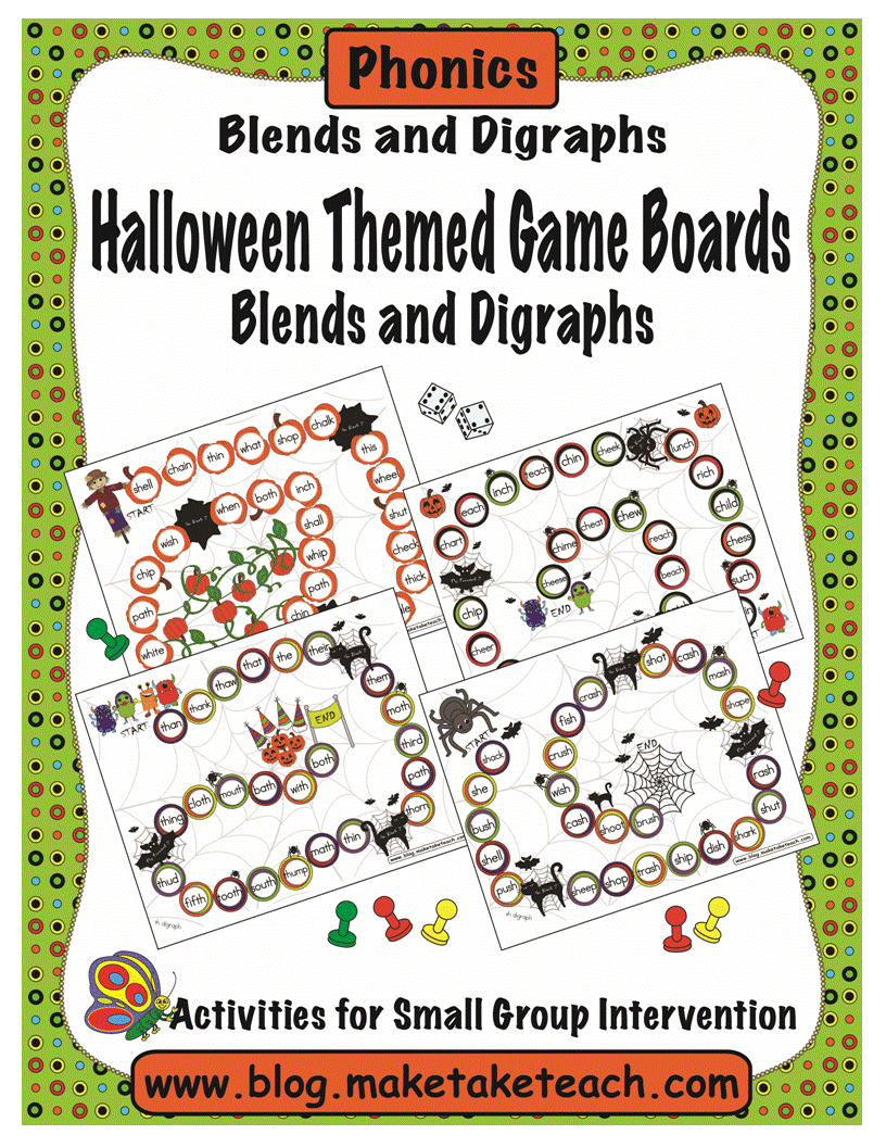 Halloween Themed Game Boards - Make Take & Teach