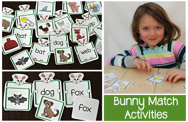 Bunny Match Activities for Spring Themed Centers! - Make Take & Teach