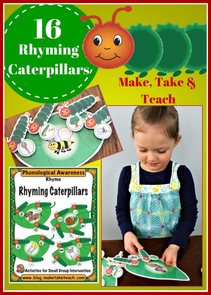 Rhyming Caterpillars - Blog MakeTakeTeach