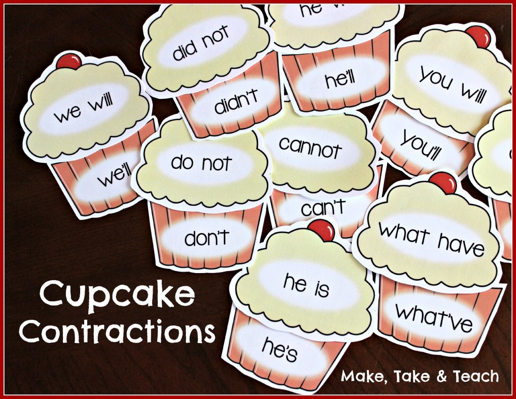 Teaching Contractions - Blog MakeTakeTeach