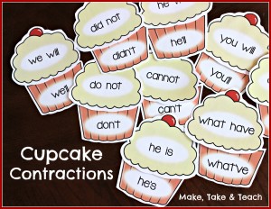 Teaching Contractions - Blog MakeTakeTeach