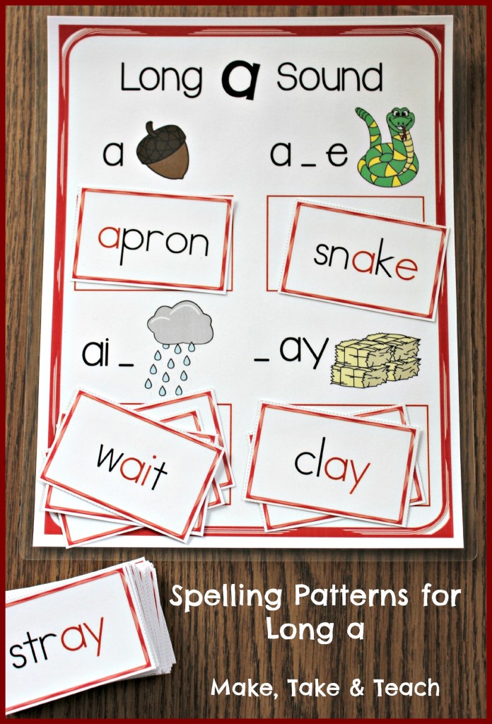 Teaching Long Vowel Spelling Patterns - Blog MakeTakeTeach