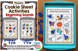 Cookie Sheet Activities for Beginning Sounds - Blog MakeTakeTeach