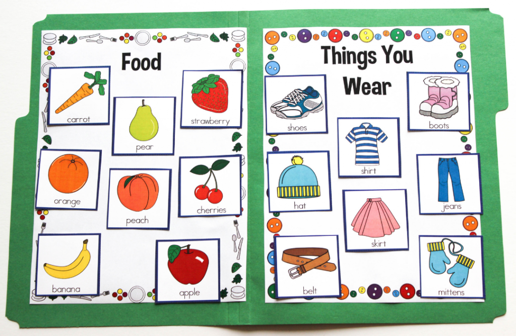 File Folder Category Activities! - Blog MakeTakeTeach