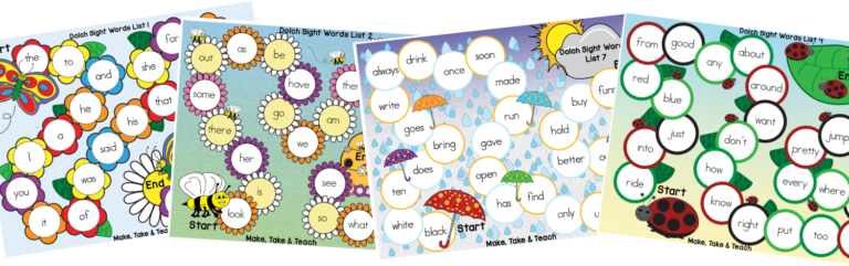 Game Boards for Spring Literacy Centers - Make Take & Teach